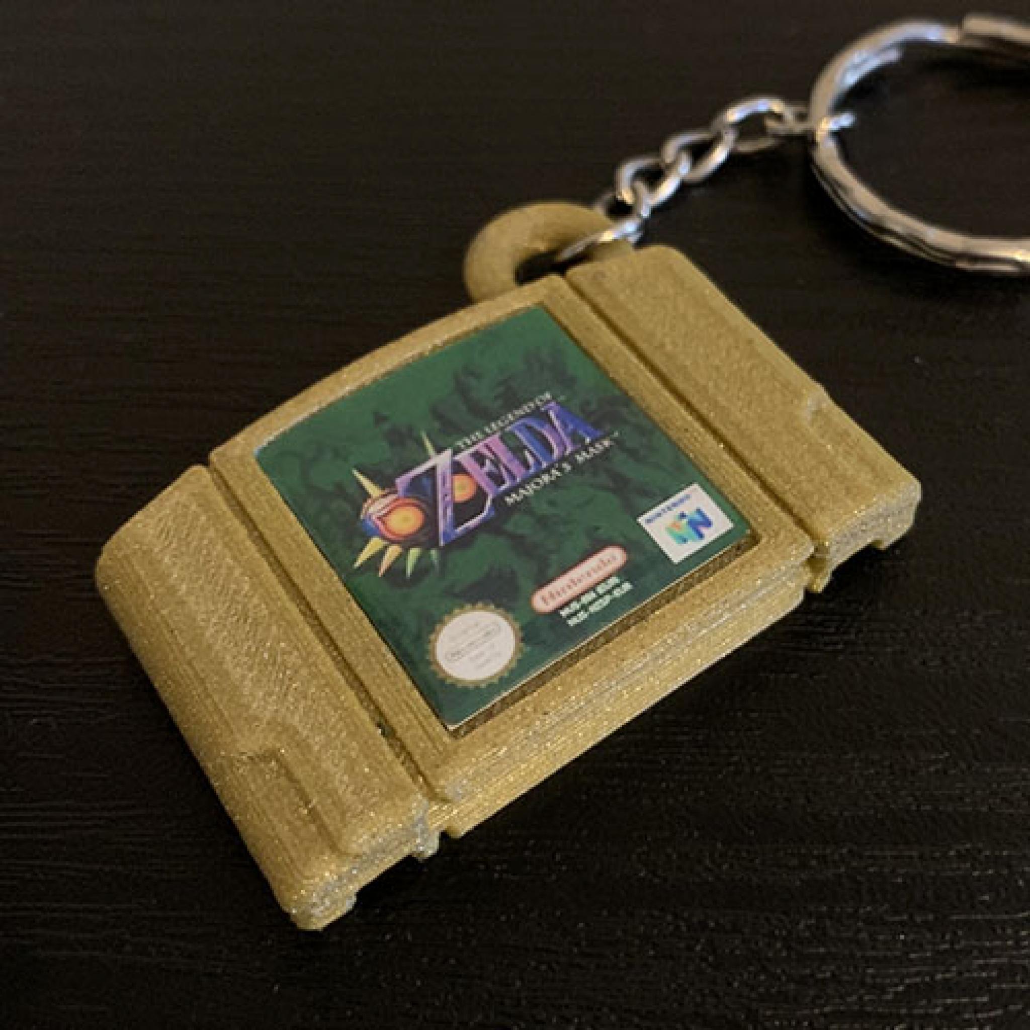 3D Printed N64 Miniature retro cartridge replica keyring